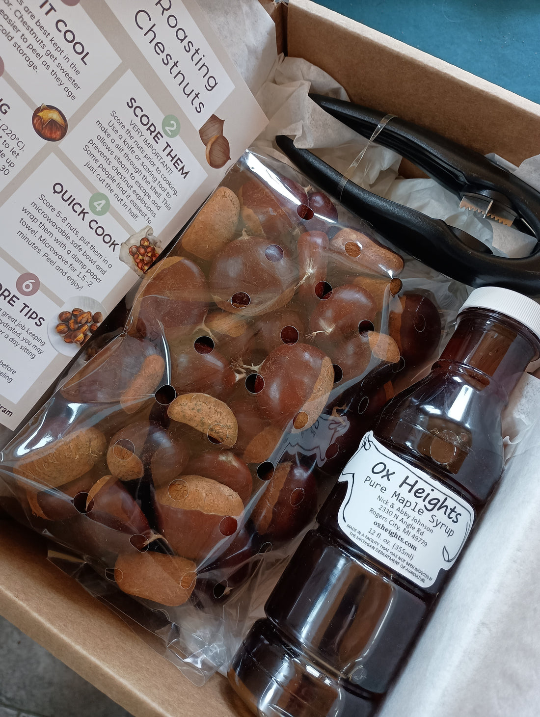 2026 Gift Box - Chestnuts, Maple Syrup and Scoring Tool - Pre-order ...